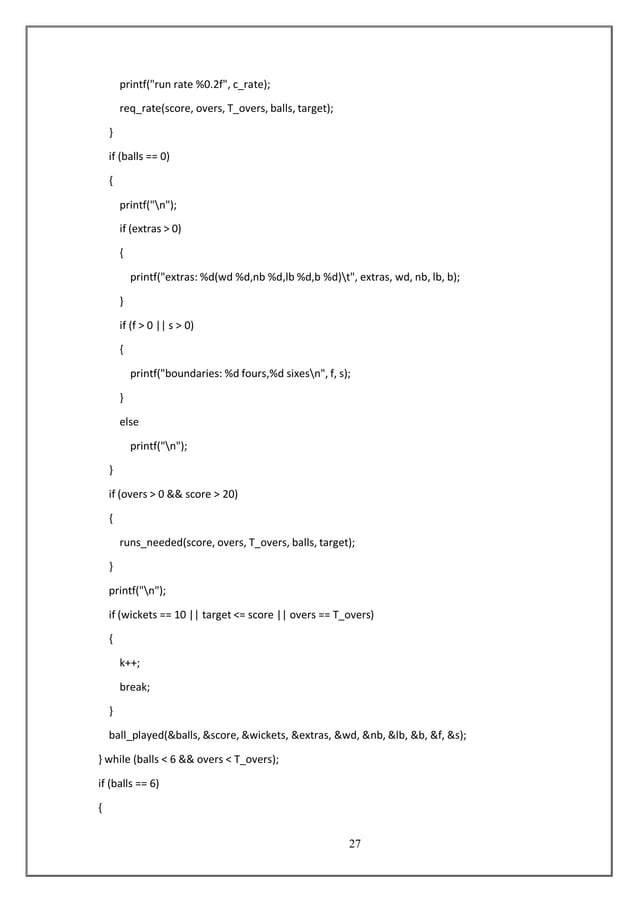 Cricket management system ptoject report.pdf | Computer Software and Applications | Computing