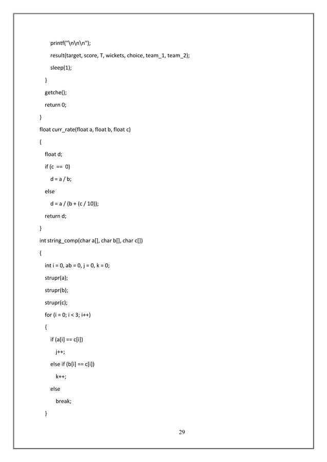Cricket management system ptoject report.pdf | Computer Software and Applications | Computing
