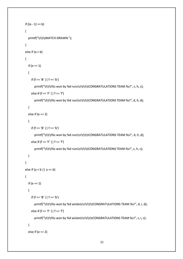 Cricket management system ptoject report.pdf | Computer Software and Applications | Computing