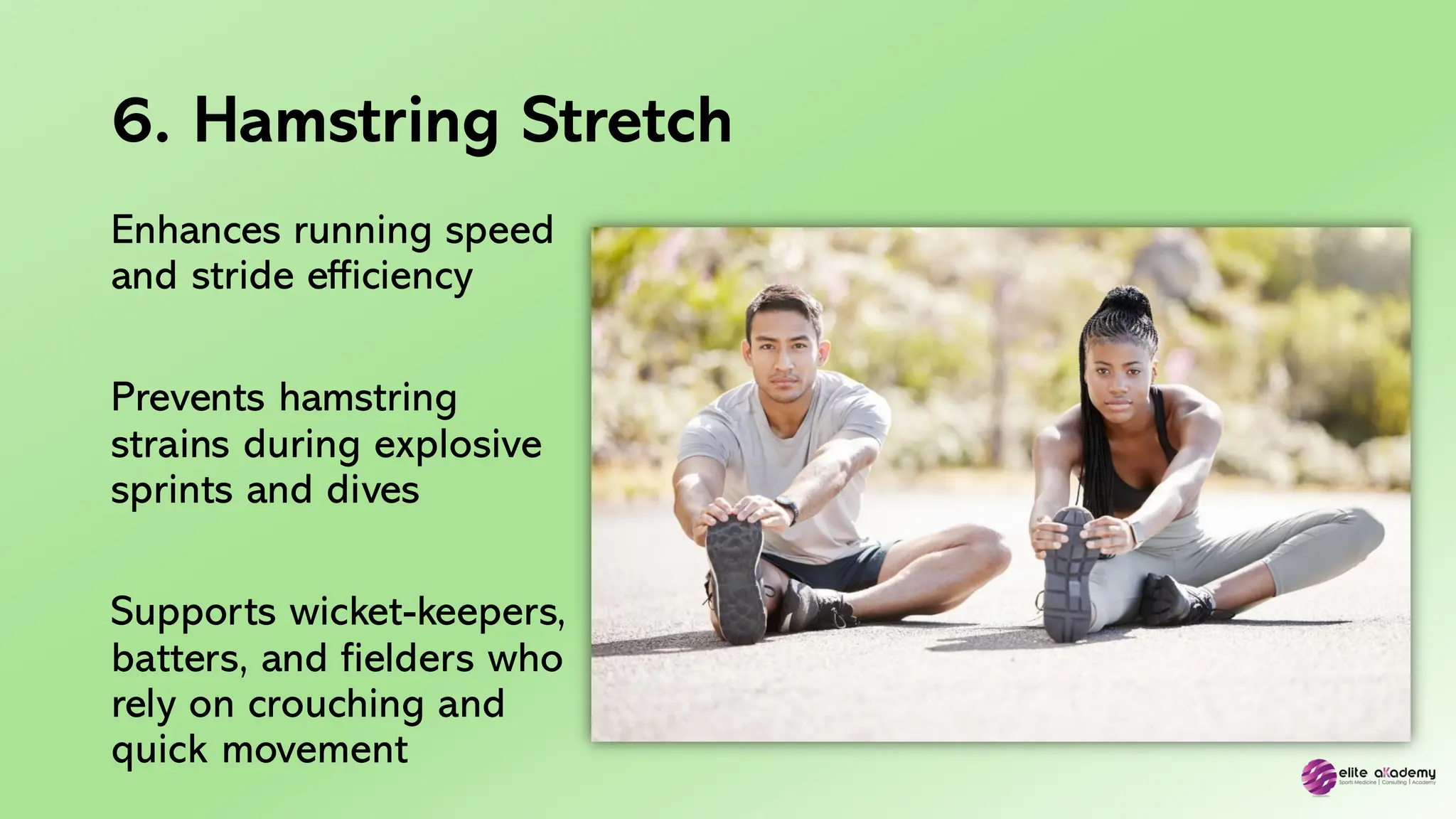 Pre-Season Stretching Guide for Club Cricketers | PDF