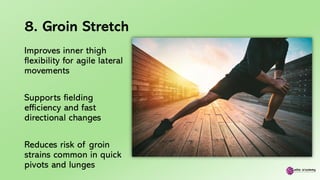 Pre-Season Stretching Guide for Club Cricketers | PDF
