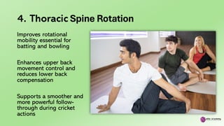 Pre-Season Stretching Guide for Club Cricketers | PDF
