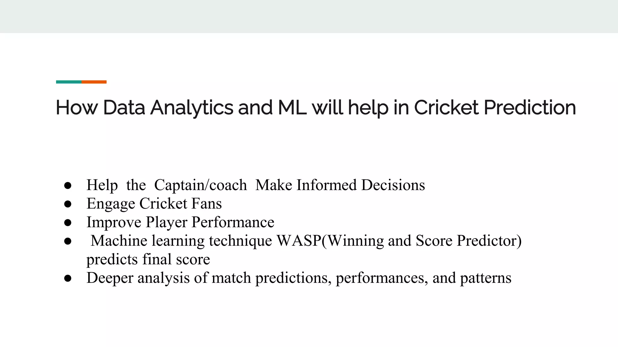 Cricket Prediction Using ML and Data Analytics.pptx