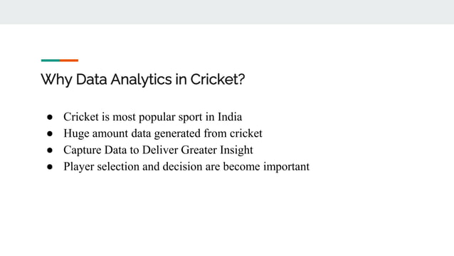 Cricket Prediction Using ML and Data Analytics.pptx