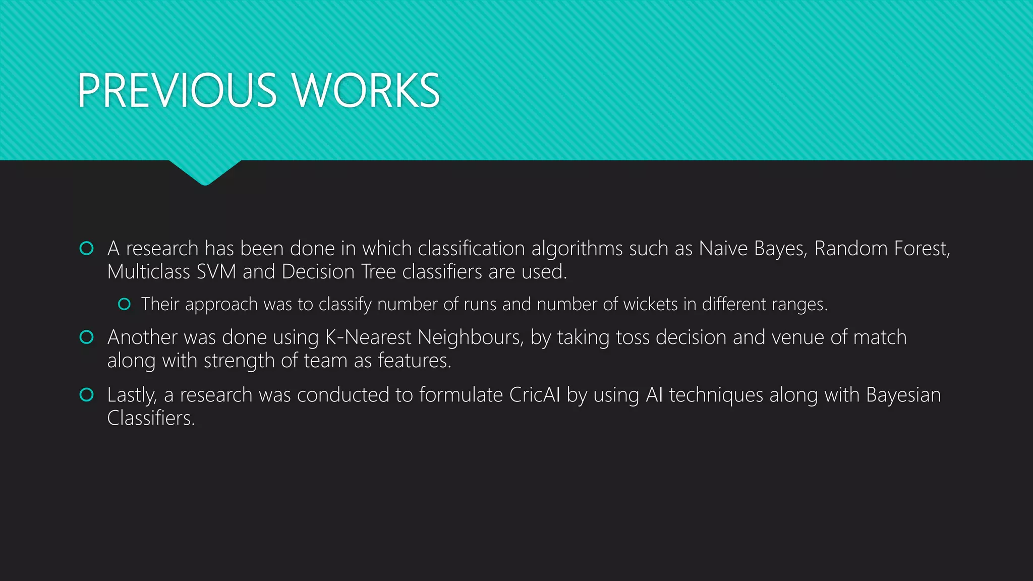 Cricket score and winner predictor | PPT