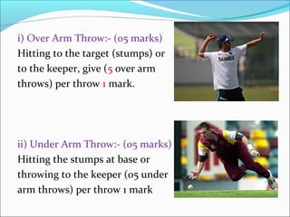 Cricket skills test presentation | PPT