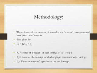 Cricket team selection analysis | PPTX