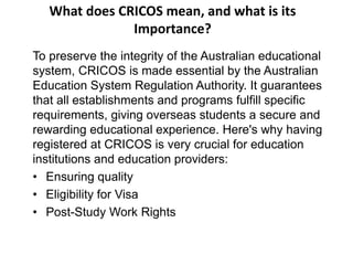 Begin Your Teaching Journey as an Education Provider with CRICOS Course ...