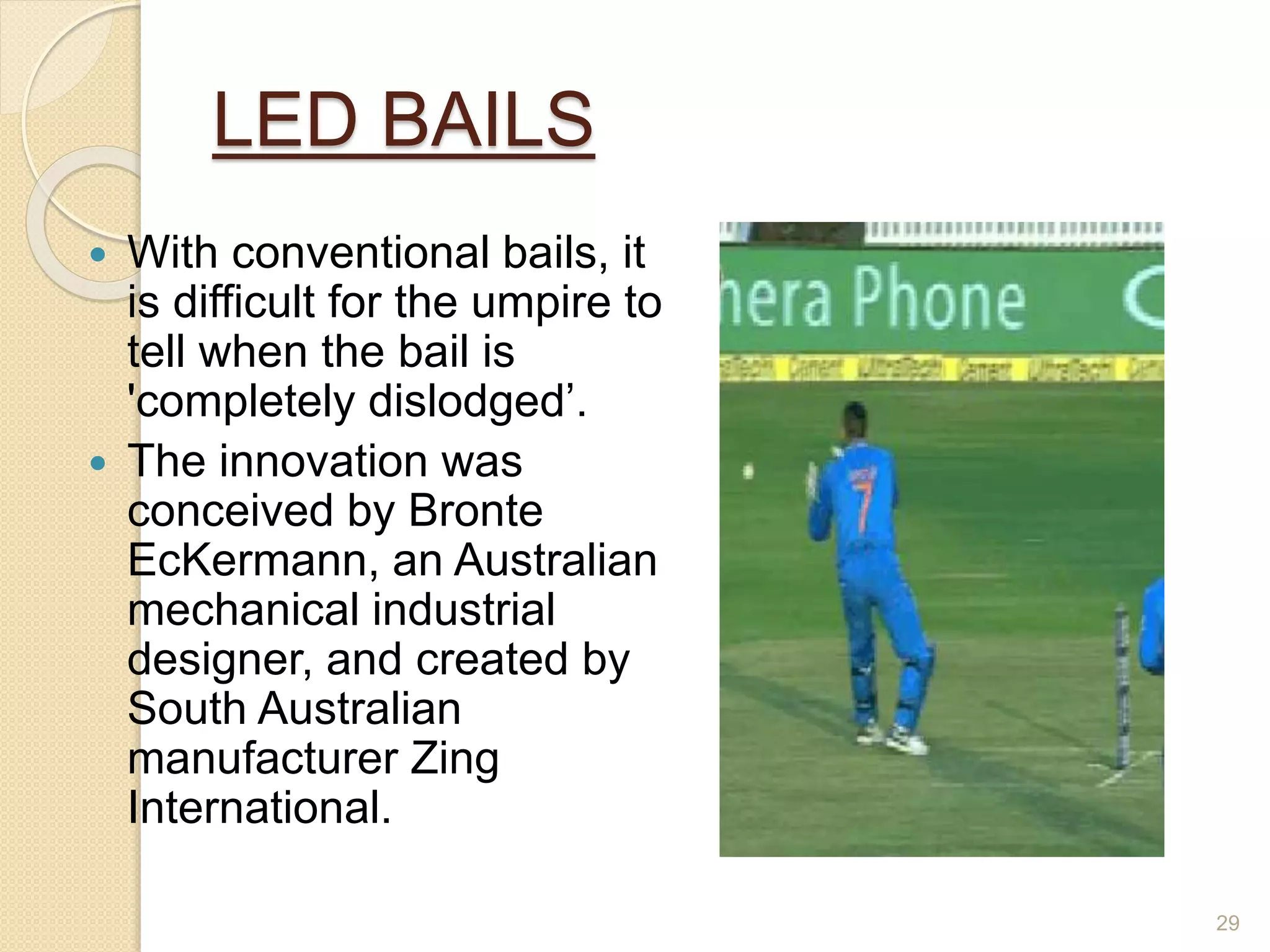 Technology in Cricket | PPTX