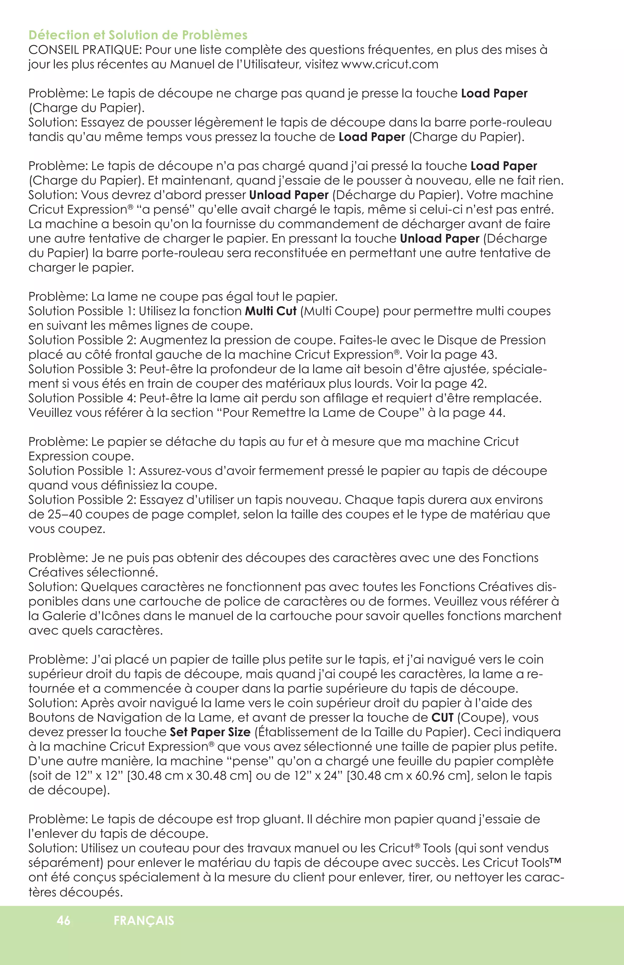 Cricut Expression User Manual - Learn Cricut | PDF