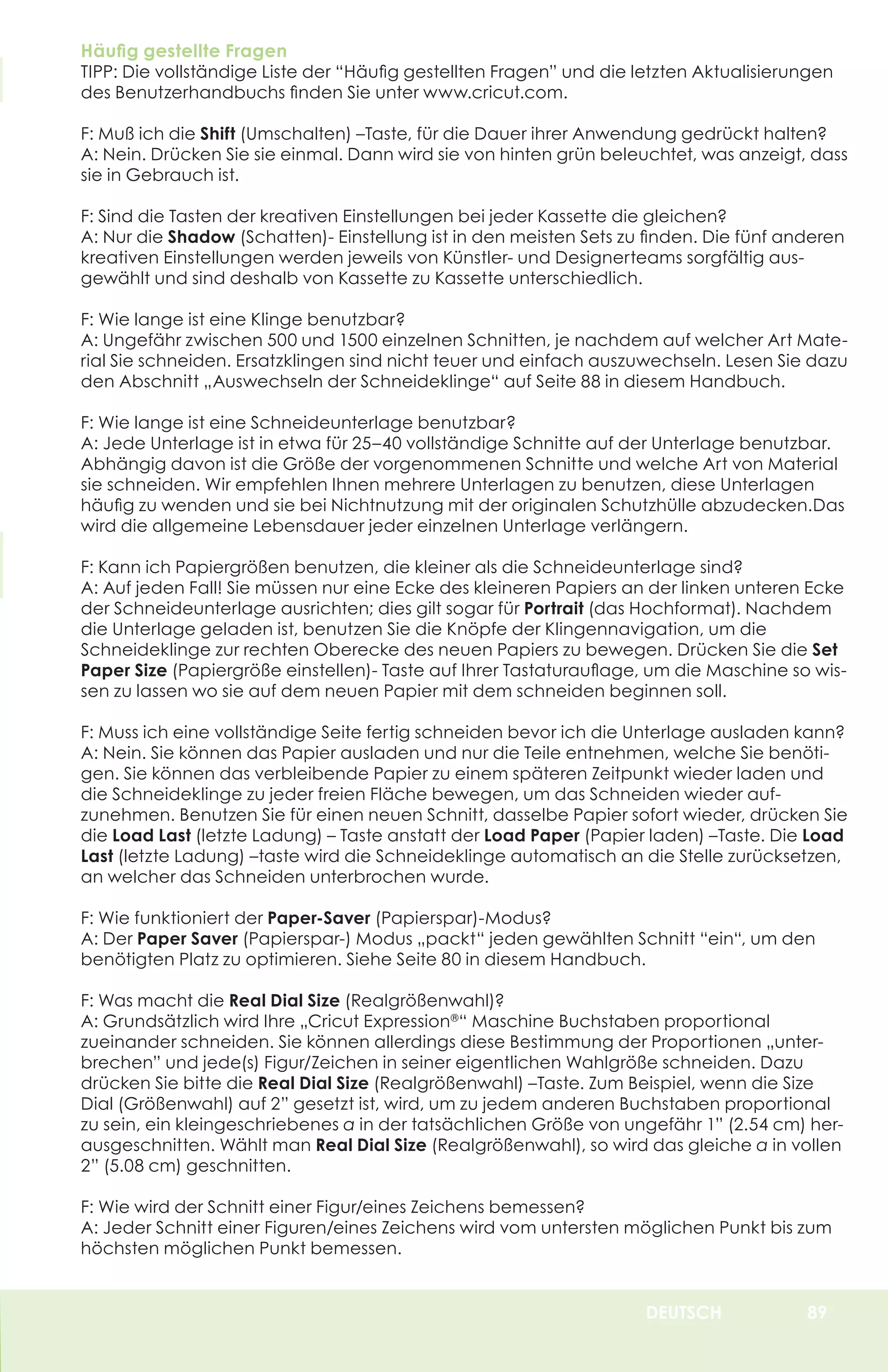 Cricut Expression User Manual - Learn Cricut | PDF