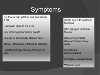Cri du chat syndrome | PPTX
