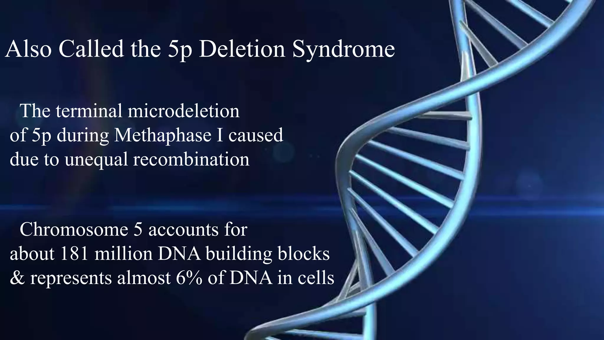 Cri du chat syndrome | PPTX
