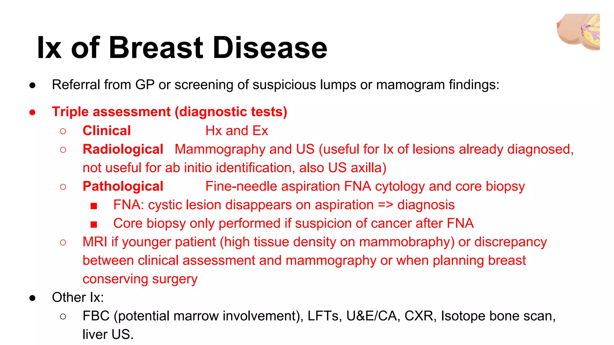 Breast Surgery for Medical Finals | PDF