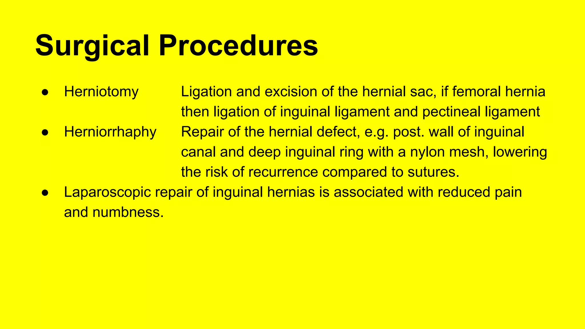 Notes on hernias for medical finals | PDF