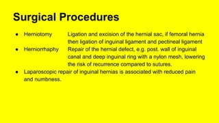 Notes on hernias for medical finals | PDF