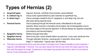 Notes on hernias for medical finals | PDF