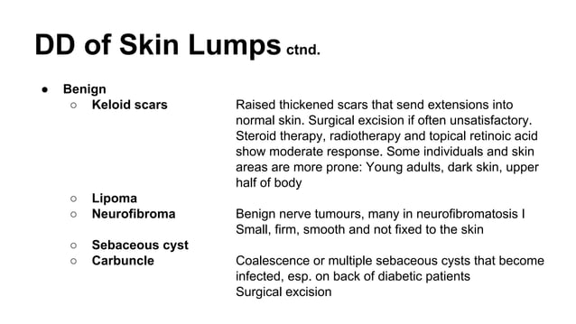 On neck and skin lumps for medical finals | PDF