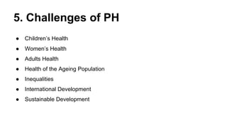 Overview of Public Health Topics | PDF