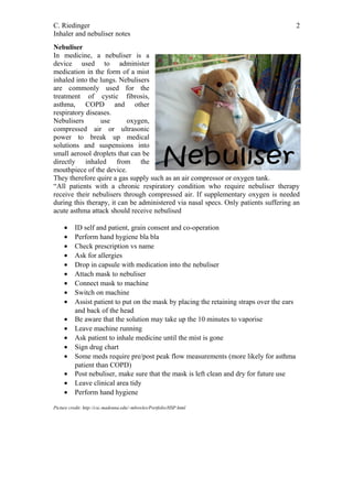 OSCE inhaler and nebuliser protocol | DOC