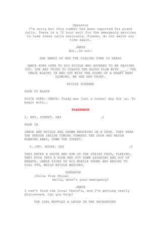 Cries wolf 2nd Draft Of Script | DOCX