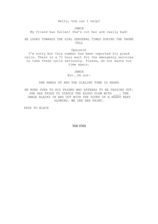Cries wolf 2nd Draft Of Script | DOCX