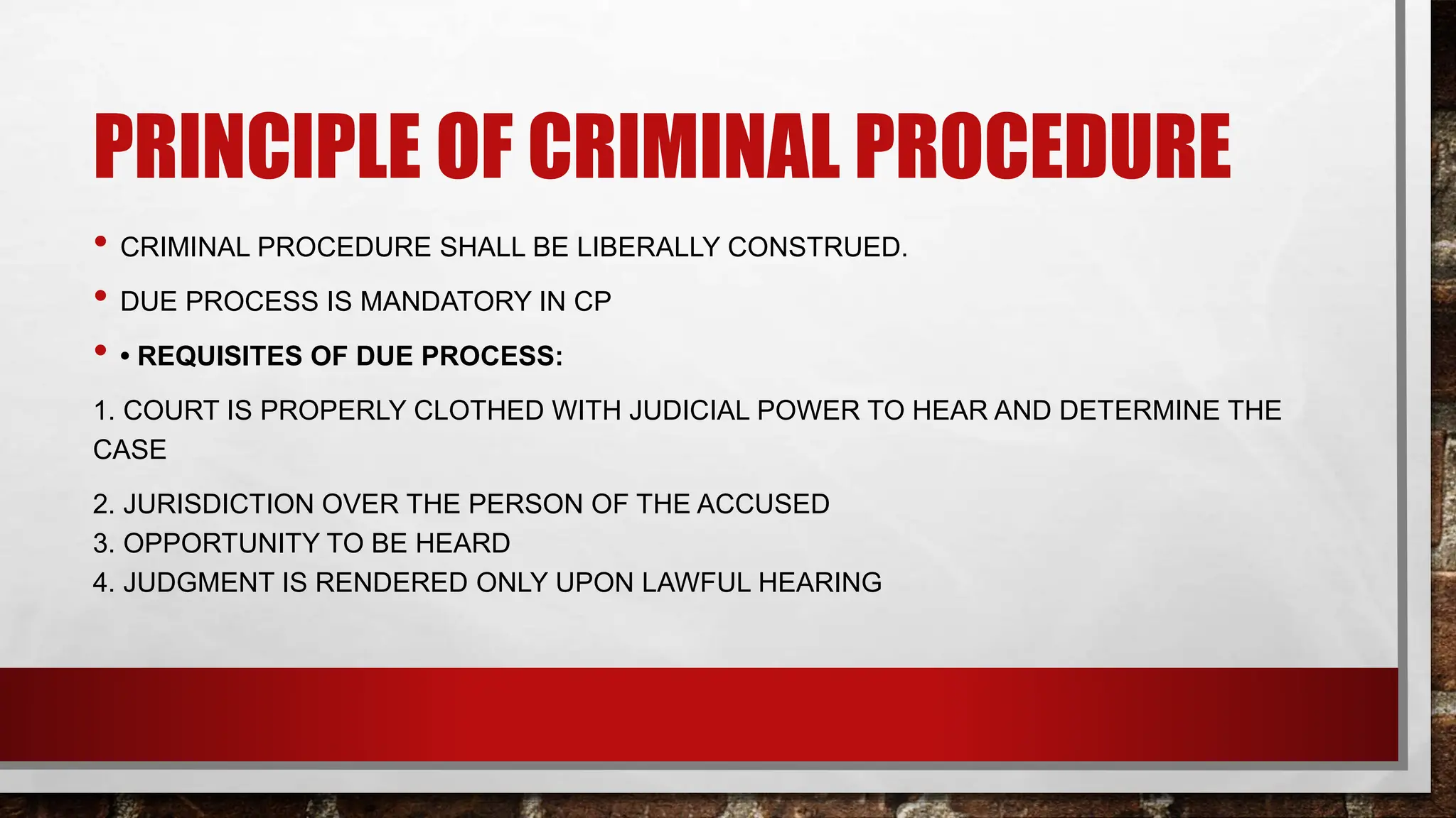 CRIMINAL PROCEDURE criminology three and four | PPTX