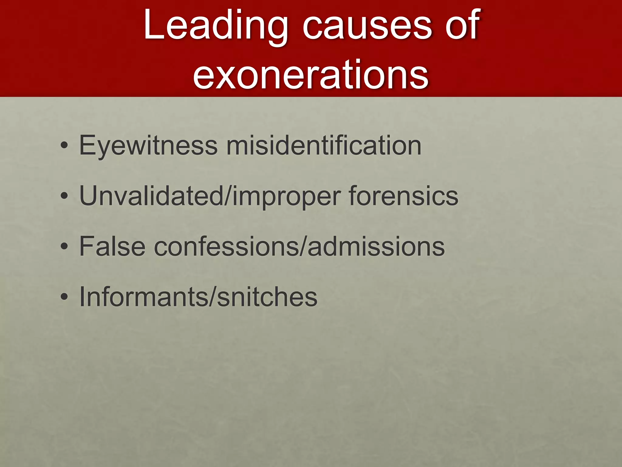 Crim 215 wrongful convictions | PPTX