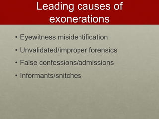 Crim 215 wrongful convictions | PPTX