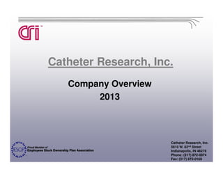 CRI Company Overview 2013 updated 4 | PPT