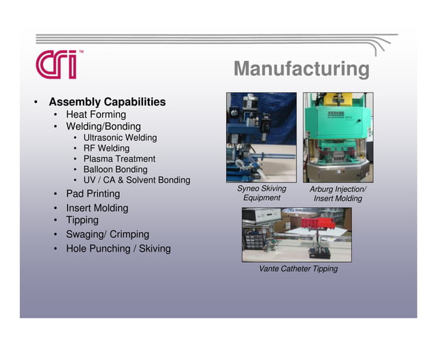 CRI Company Overview 2013 updated 4 | PDF