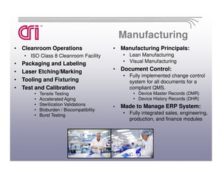 CRI Company Overview 2013 updated 4 | PDF