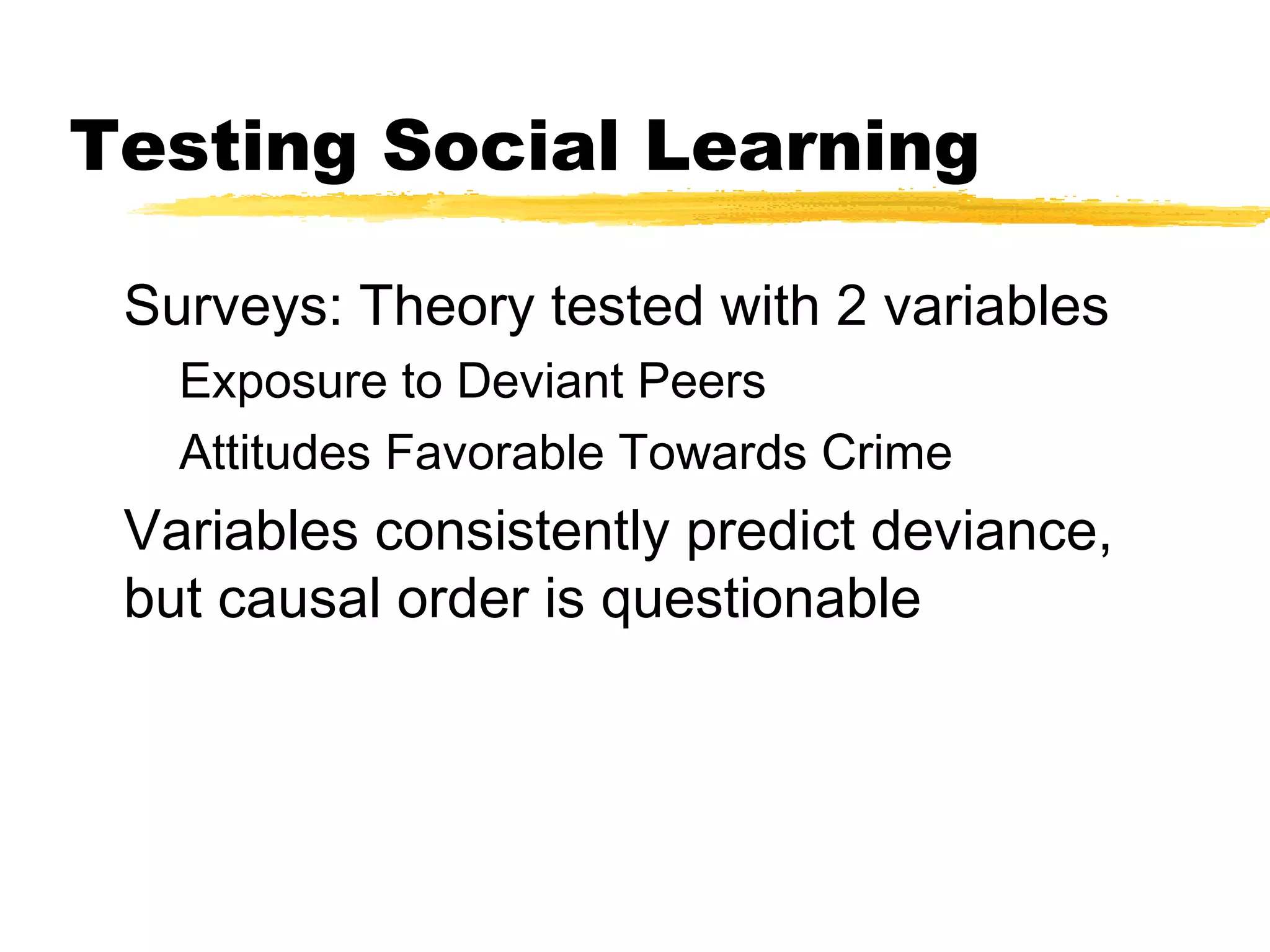 Social Process Theories | PPT