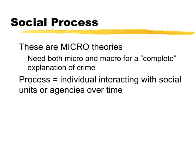 Social Process Theories | PPT