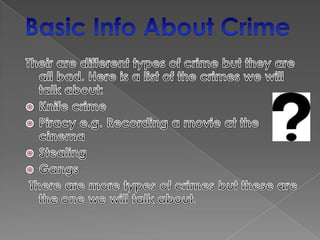 Crime | PPT