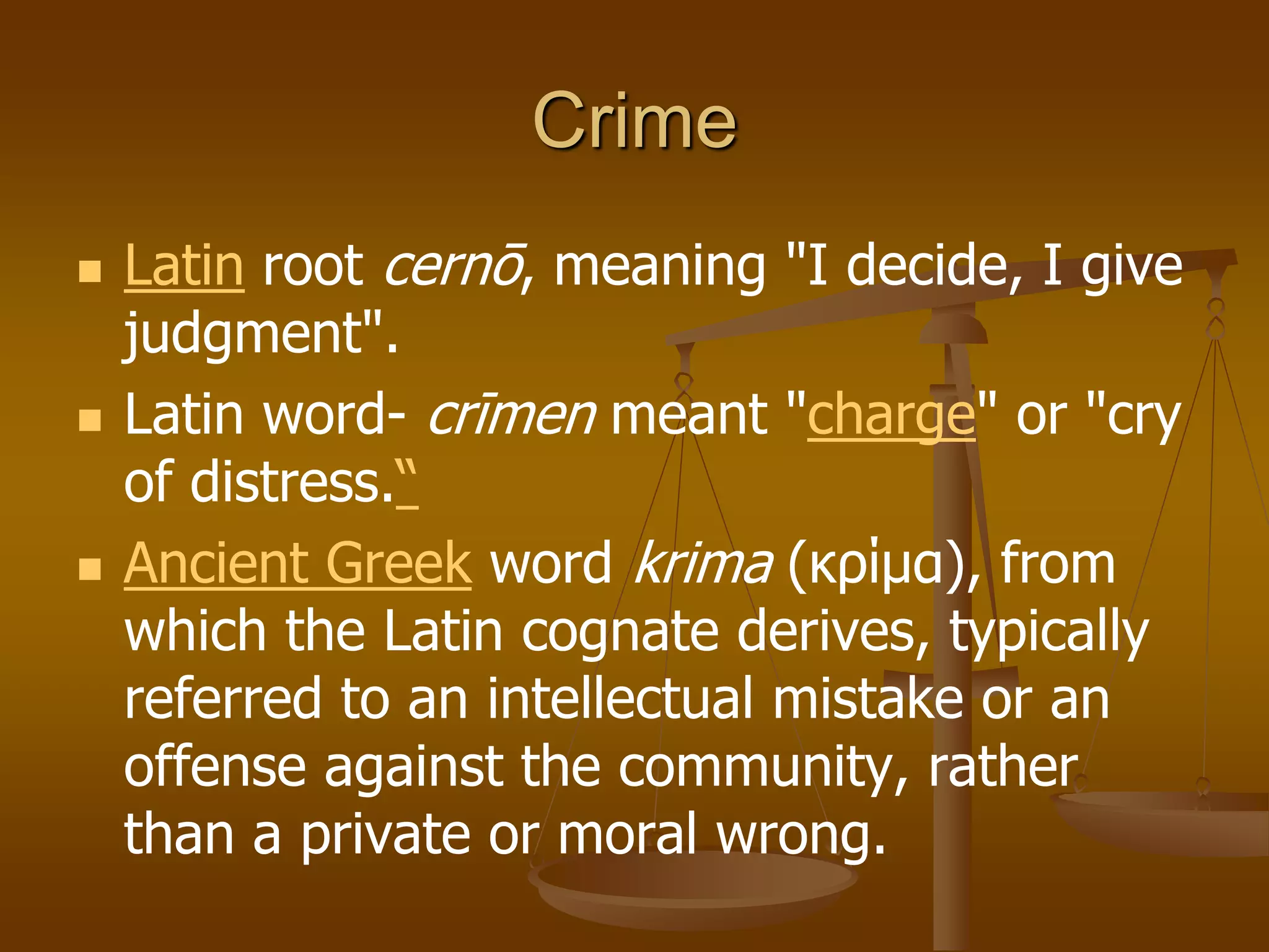 Crime | PPTX