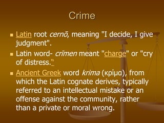 Crime | PPTX