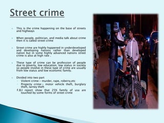 Types of Crime | PPTX
