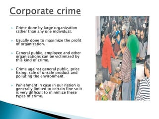 Types of Crime | PPTX