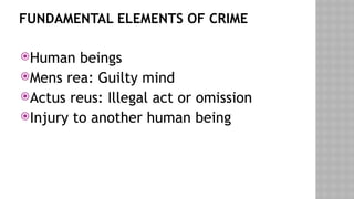 Crime and Its elements and Stages of Crime.pptx
