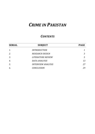 Crime in-pakistan-research-report | PDF