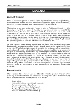 Crime in-pakistan-research-report | PDF