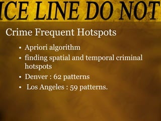 Crime prediction-using-data-mining | PPTX | Crime & Harmful Acts to Individuals, Society & Human ...