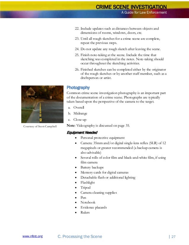 Crime scene-investigation