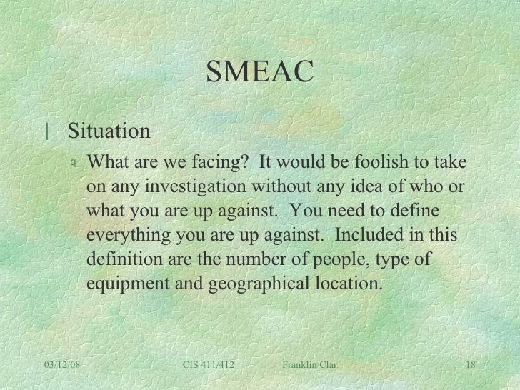 Crime Scene Investigations