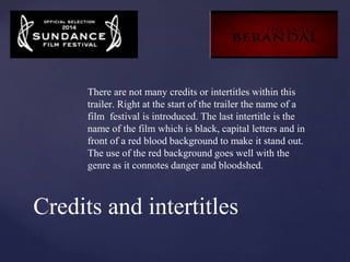 Crime thriller trailer analysis | PPT