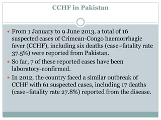 Crimean congo hemorrhagic fever | PPTX