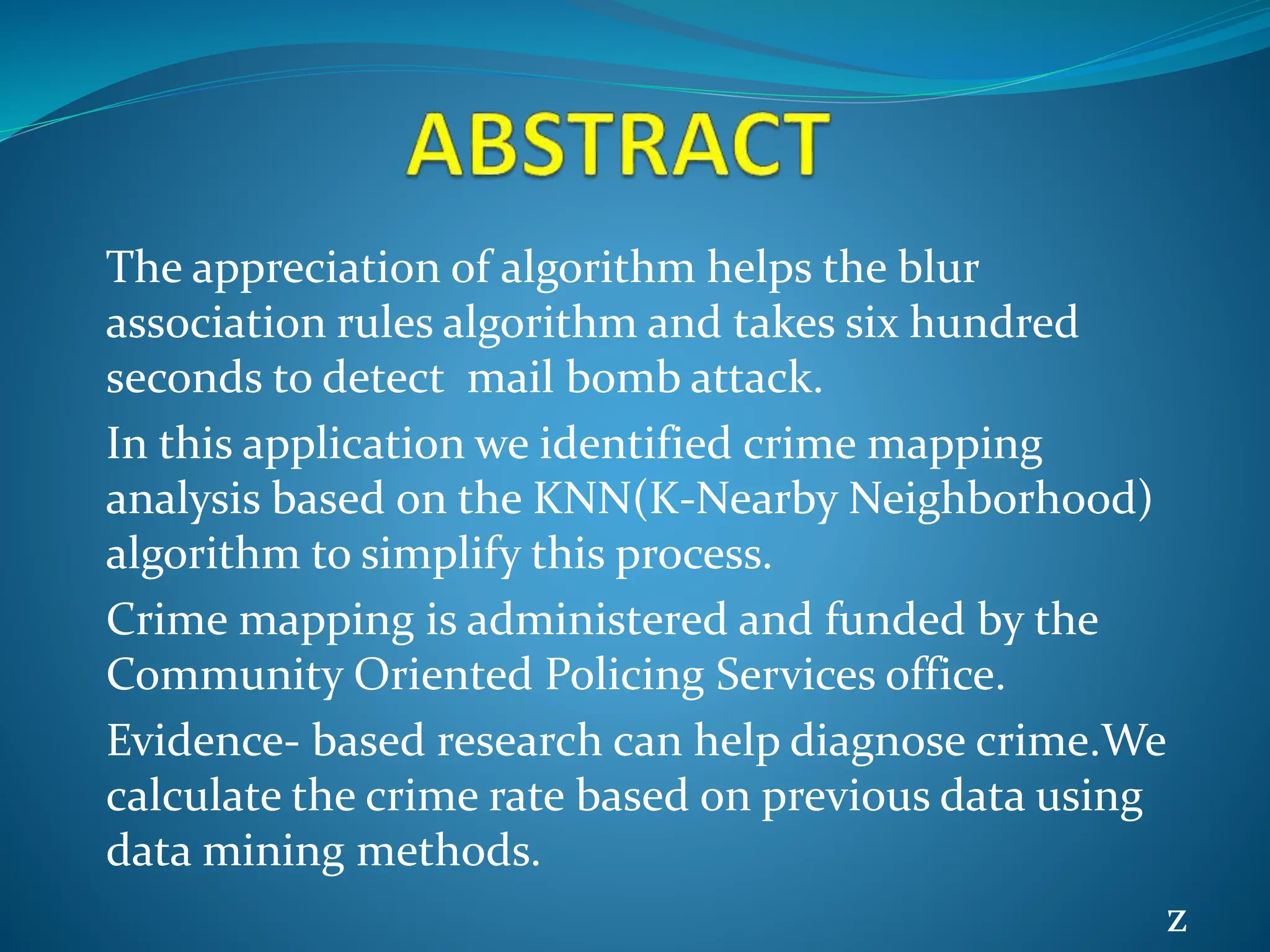 CRIME ANALYSIS MAPPING INTRUSION DETECTION-USING DATA MINING.pptx