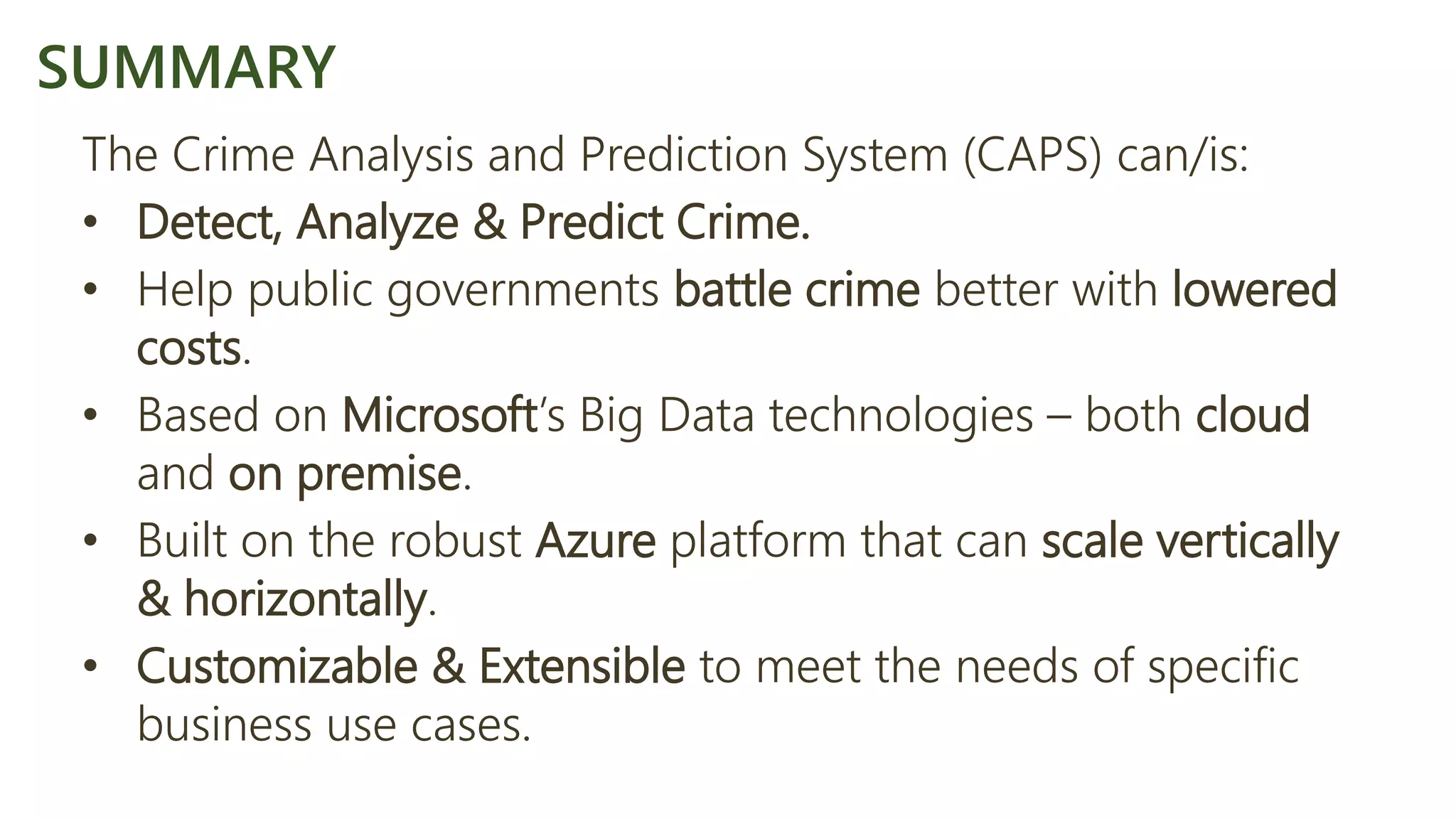 Crime Analysis & Prediction System | PDF