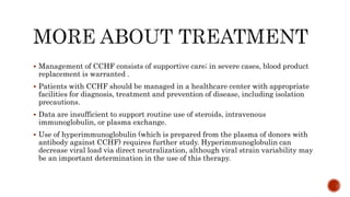 Crimean congo hemorrhagic fever(CCHF) | PPTX